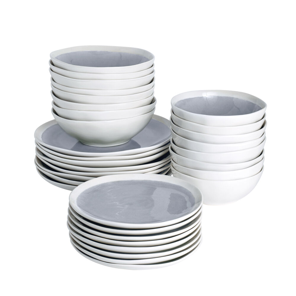 Sonoma Green Stoneware Dinner Set 12 Piece - 4 Settings with Cereal ...