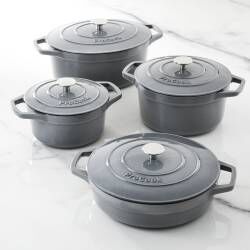 Cast Iron Casserole Set 4 Piece Graduated Red | Cast Iron Casserole ...