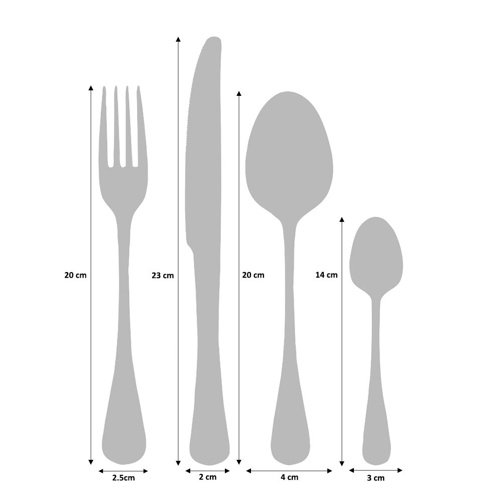 Richmond Cutlery Set 16 Piece - 4 Settings | Cutlery Sets from ProCook
