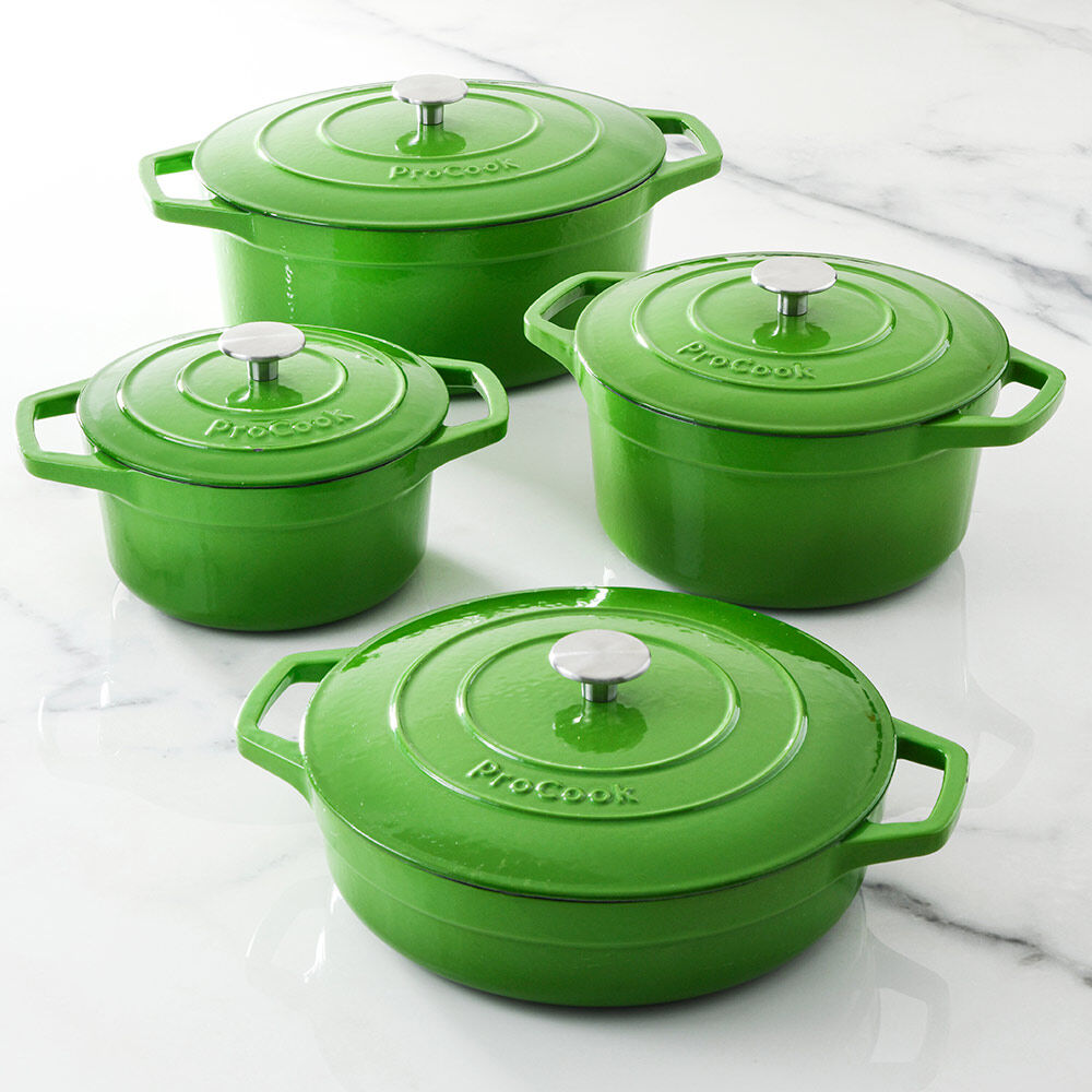 Cast Iron Casserole Set 4 Piece Matte Black | Cast Iron from ProCook
