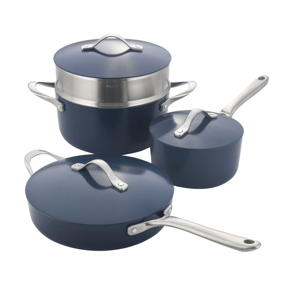ProCook Soho Cookware Set 4 Piece Blue | ProCook