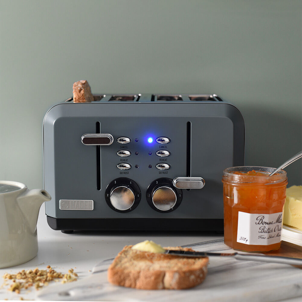 Haden Perth 4 Slice Toaster Slate Grey Toasters And Grills From Procook