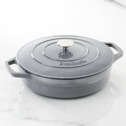 Cast Iron Casserole 28cm / 3.9L Shallow Graduated Red | Cast Iron ...