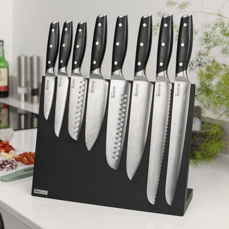 Elite AUS10 Knife Set 8 Piece and Black | ProCook