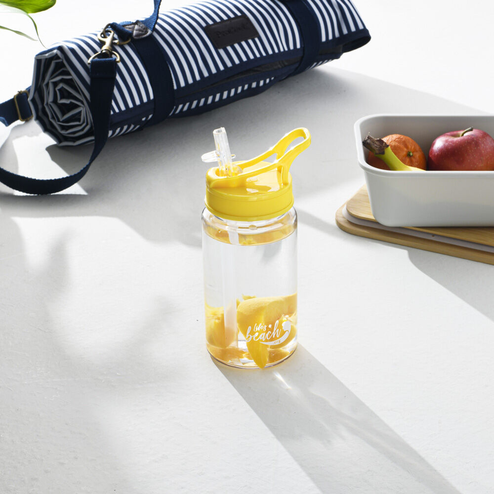 Life's a Beach Reusable Tritan Water Bottle 450ml Yellow | Life's a ...