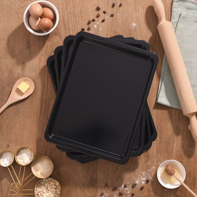Enamel Baking Tray Set 4 Piece 36 x 27cm | ProCook