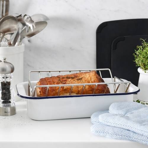 Enamel Bakeware Pie Dish Set 3 Piece | Roasting Tins, Trays & Racks ...