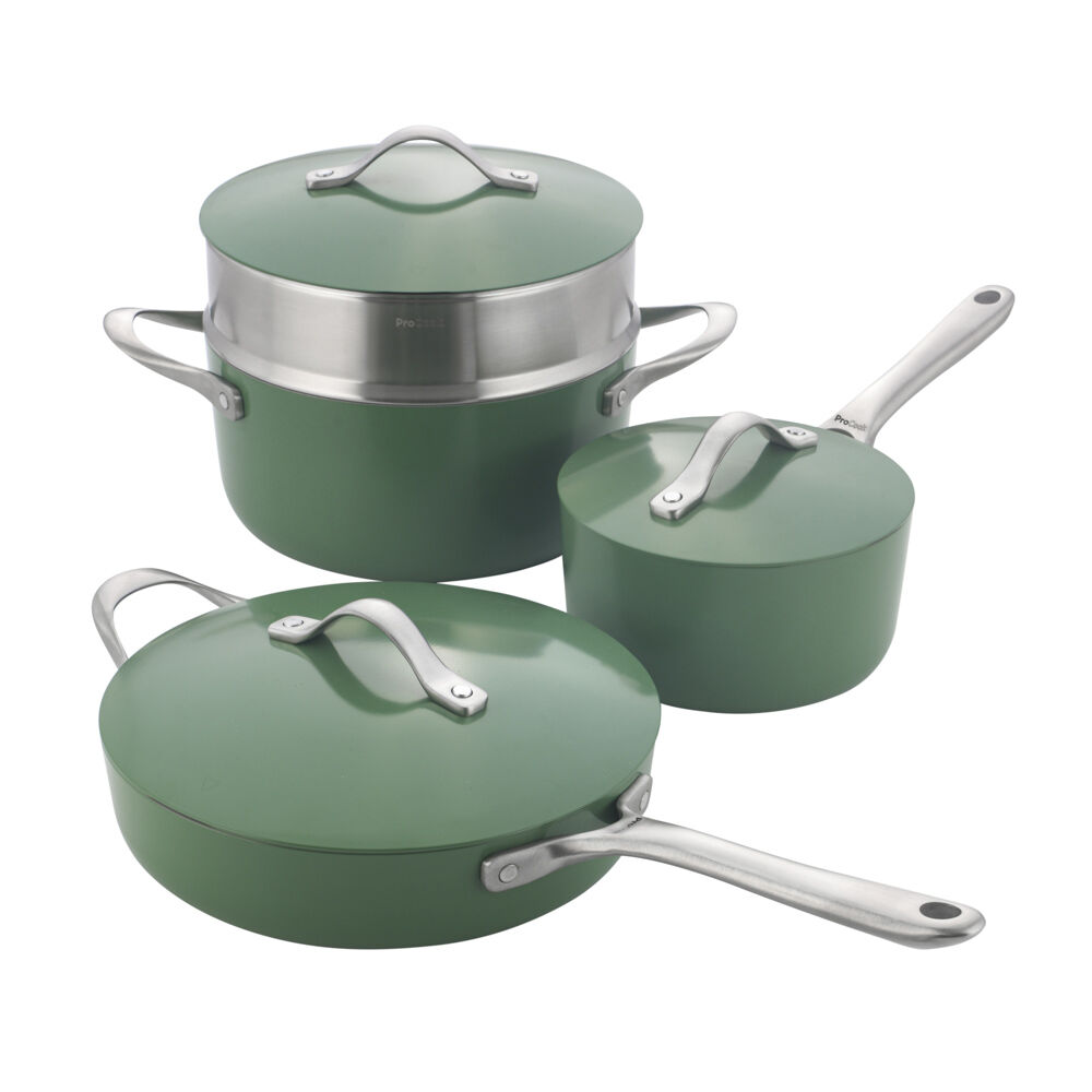 ProCook Soho Cookware Set 4 Piece Green | ProCook