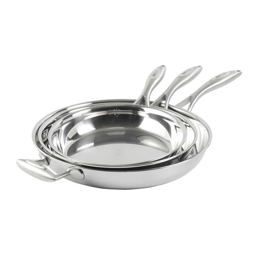 Elite Tri-Ply Frying Pan Set Uncoated 3 | ProCook