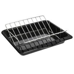 Heavy Gauge Enamel Roasting Tin 40 x 35.5cm | Roasting Tins, Trays ...