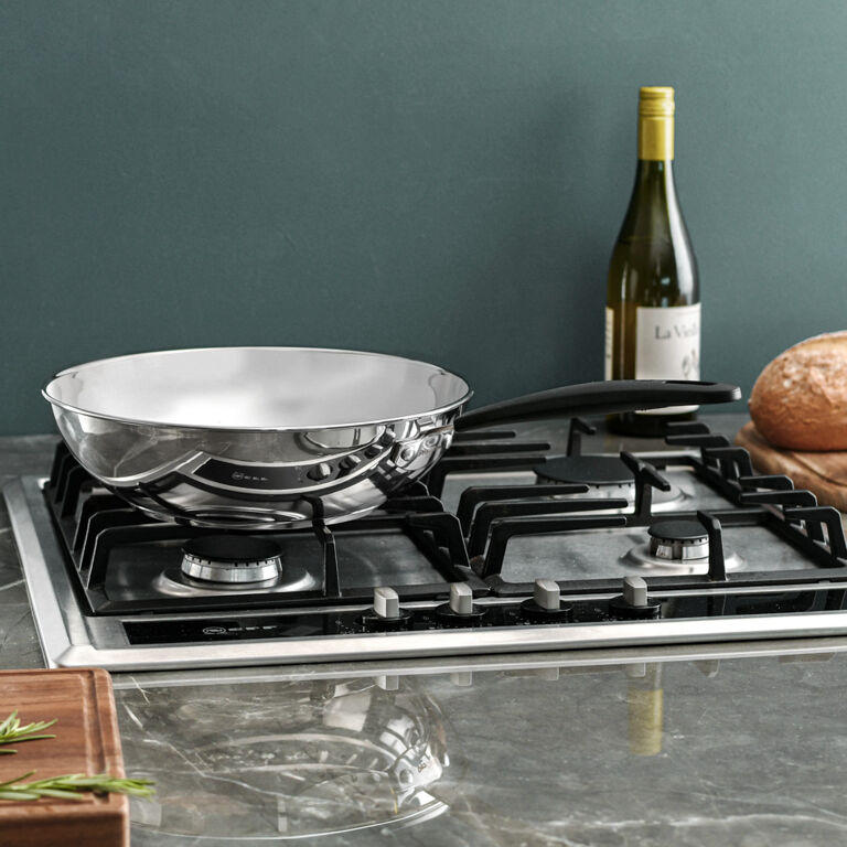 Gourmet Stainless Steel Wok Uncoated | ProCook