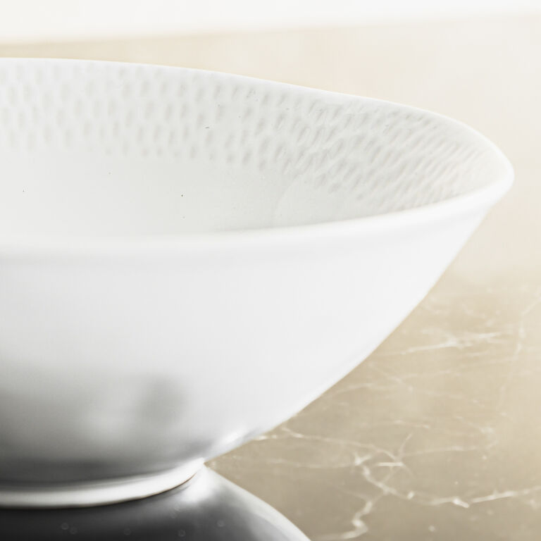 Malmo White Teardrop Bowl 24cm | ProCook