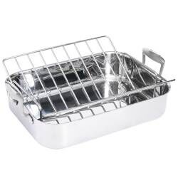 Elite Tri-Ply Roasting Tin with Rack 35.5cm x 26cm | Roasting Tins from ...