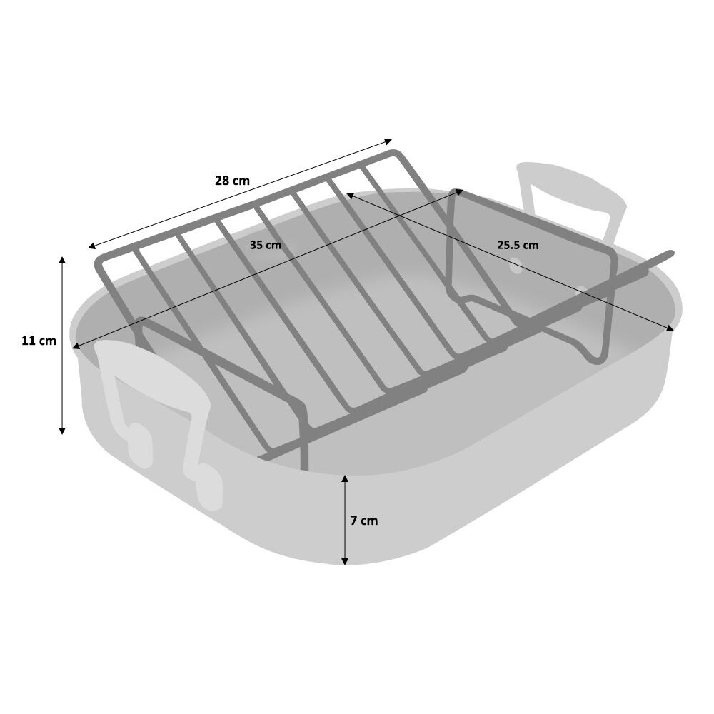 Elite Tri-Ply Roasting Tin with Rack 35.5cm x 26cm | Roasting Tins from ...