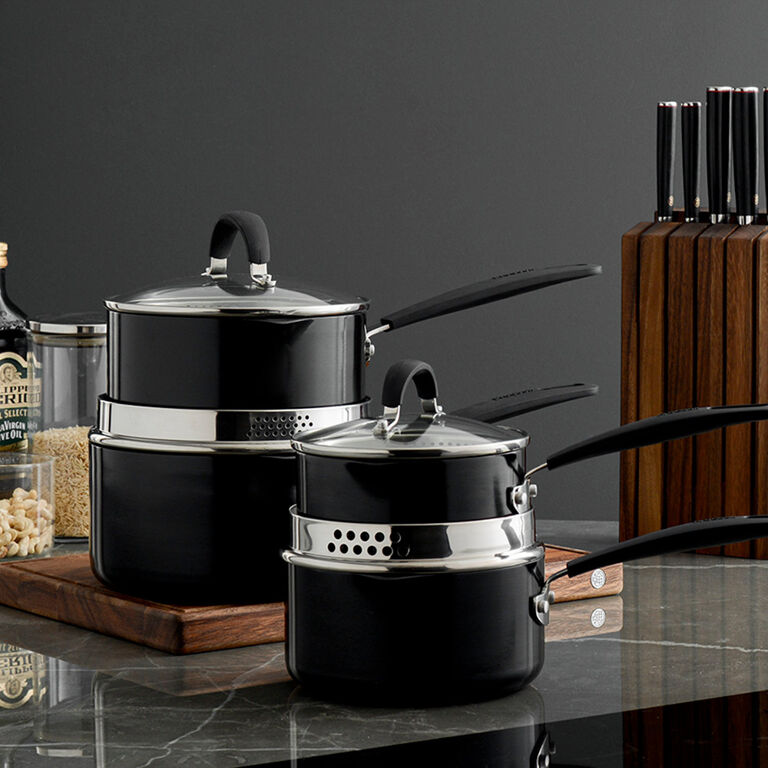 Gourmet Ceramic Non-Stick Saucepan Set 4 | ProCook