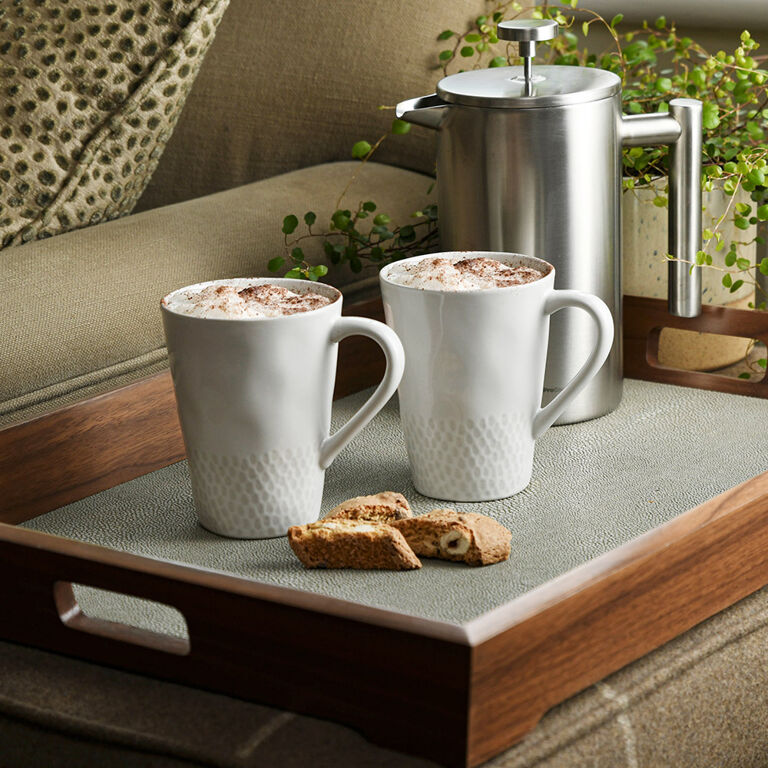 Malmo White Teardrop Mugs Set of 4 - | ProCook