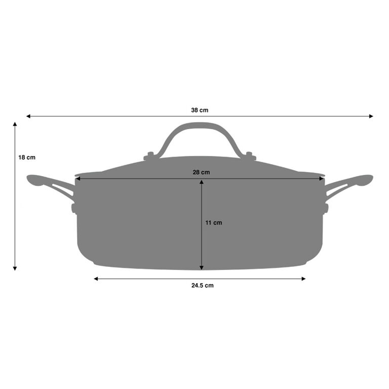 Professional Granite Shallow Casserole | ProCook