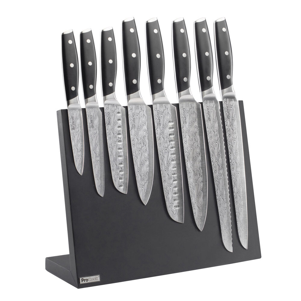 Elite AUS10 Knife Set 8 Piece and Black | ProCook