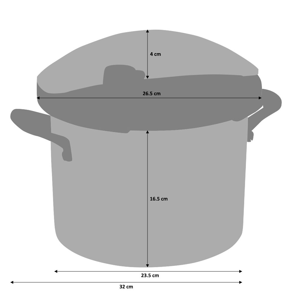 Professional Stainless Steel Pressure Cooker 22cm / 6L | All Speciality ...